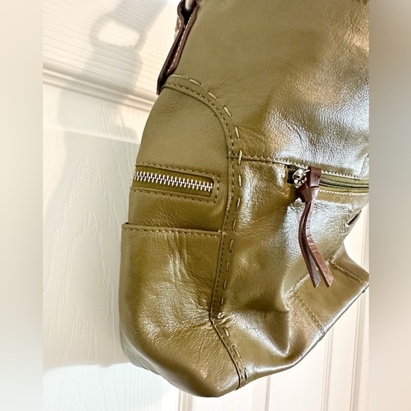 Nino BOSSI | Bags | Nino Bossi Italian Leather Olive Green Bag | Poshmark